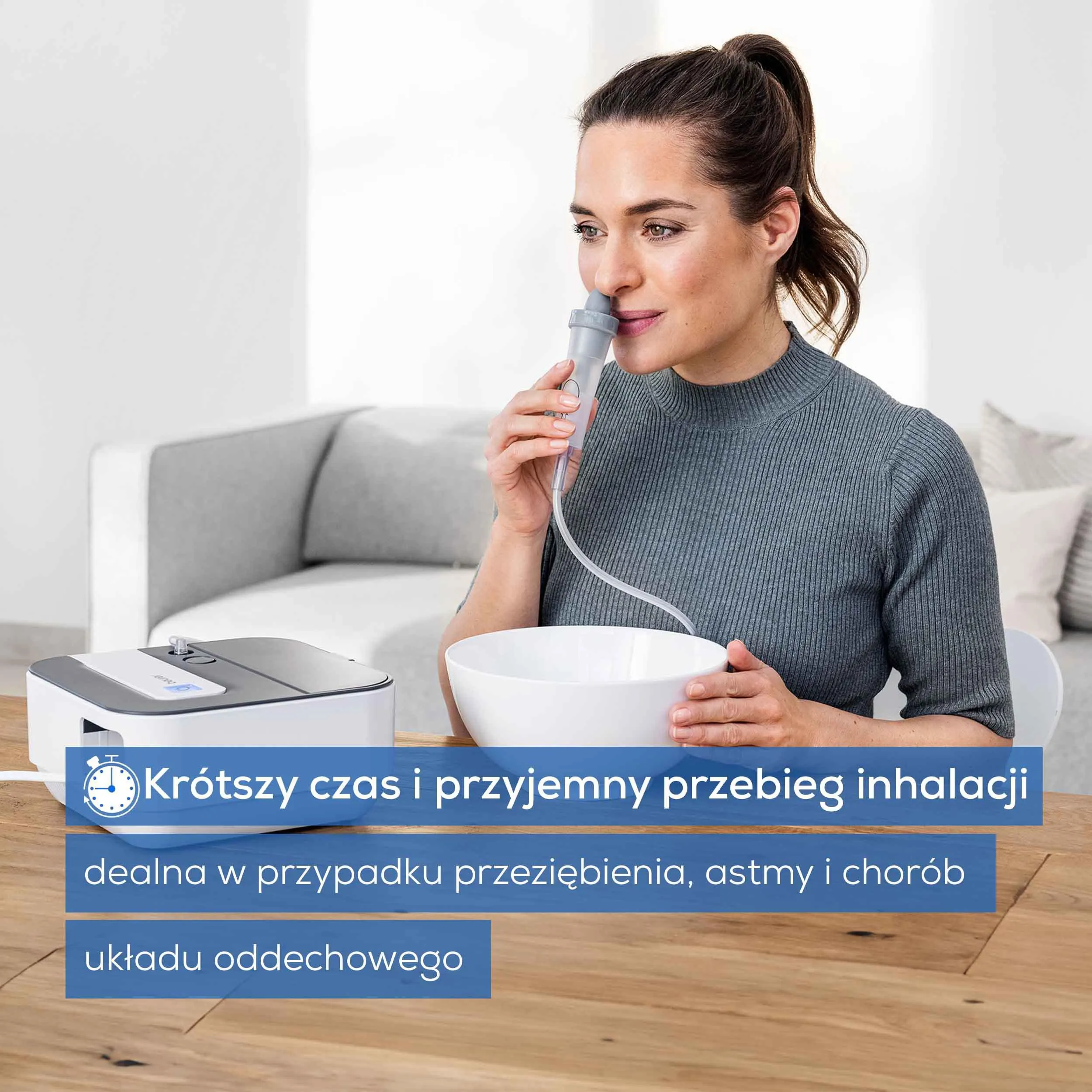 Beurer IH 28 Pro Inhalator Nebulizator - Zestaw z Maską Silikonową i ...