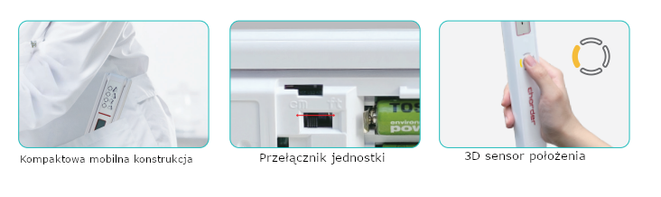 Stadiometr - wzrostomierz elektroniczny ultradźwiękowy Charder | Medwil